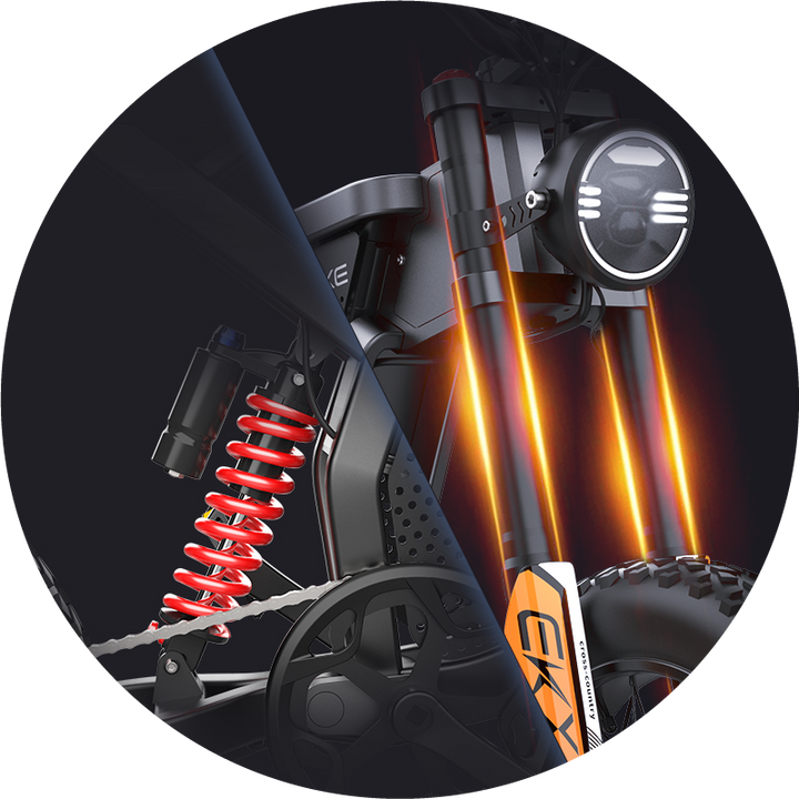 EKX X21 Adults Electric Bike 2000W 48V35AH 55km/h Samsung Battery Snow ...